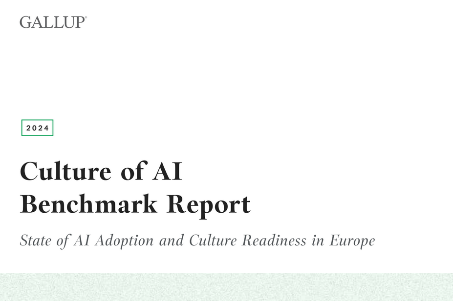 Gallup – Culture of AI: Benchmark Report, 2024, Gallup, Декабрь 2024 ...