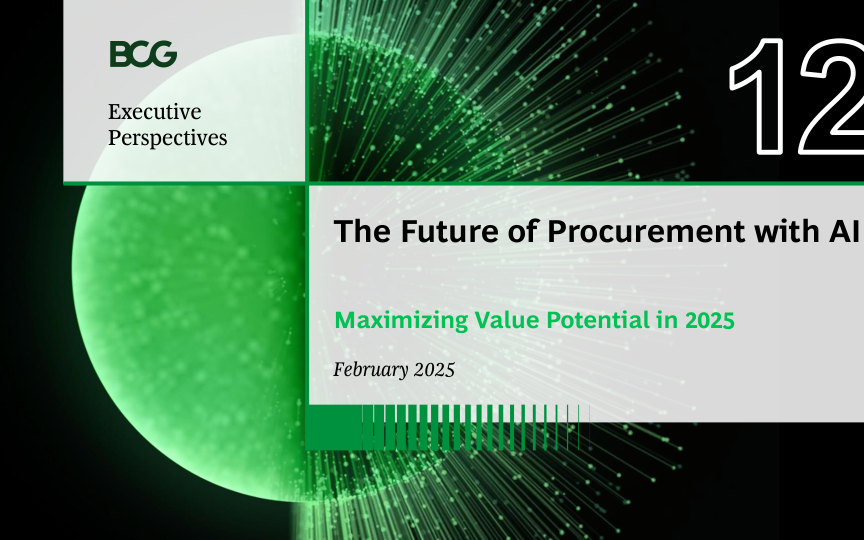 BCG – The Future of Procurement with AI, Feb 2025, BCG, Май 2025 ...